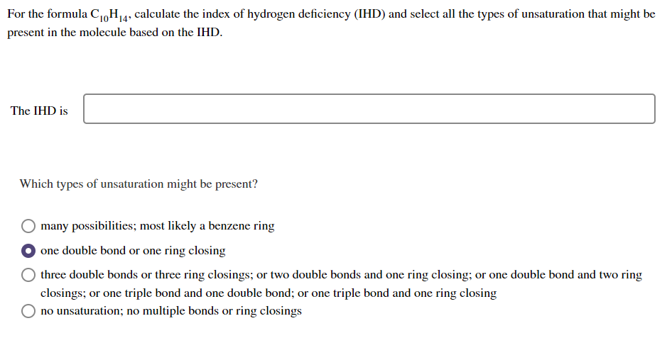 Solved For the formula CH4, calculate the index of hydrogen | Chegg.com