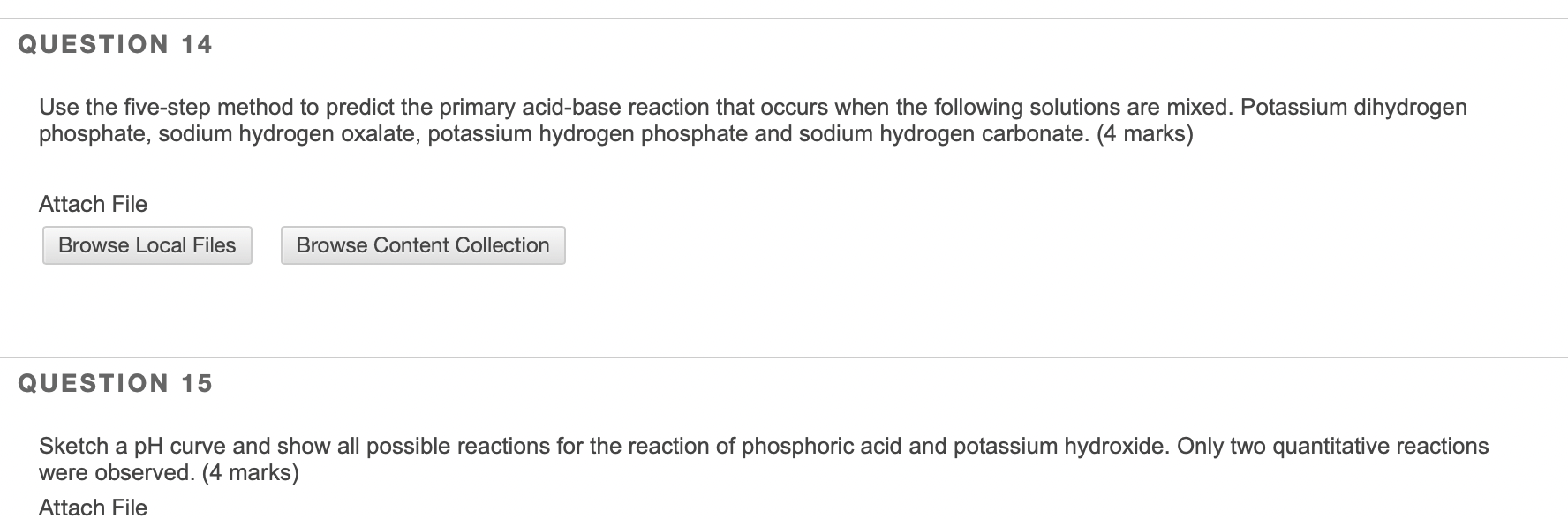 Solved QUESTION 14 Use the five-step method to predict the | Chegg.com
