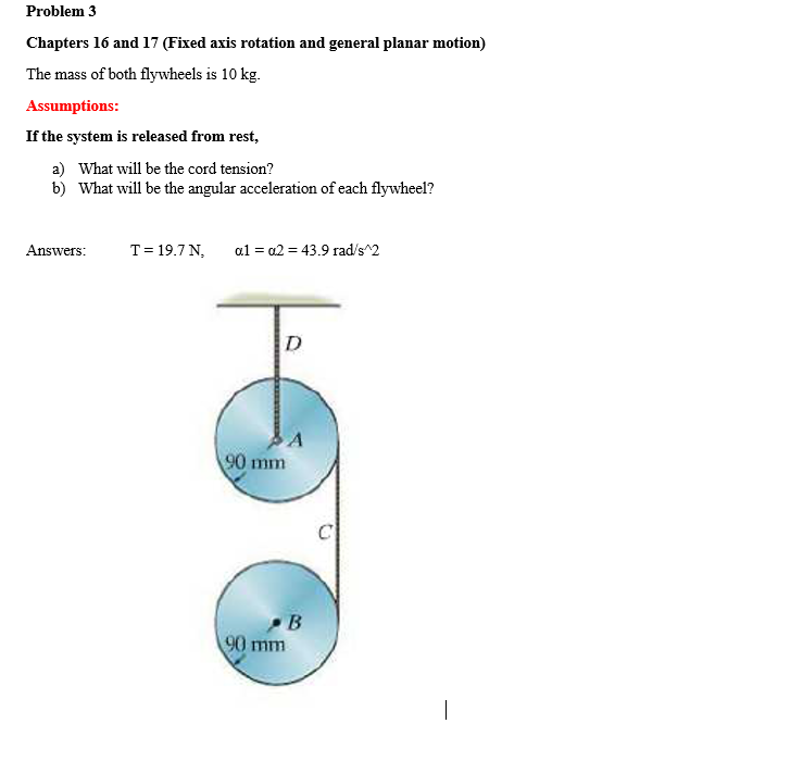Solved Chapters 16 and 17 (Fixed axis rotation and general | Chegg.com