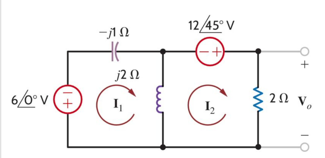 Solved For the above circuit, find I1/I2, V0, and power | Chegg.com