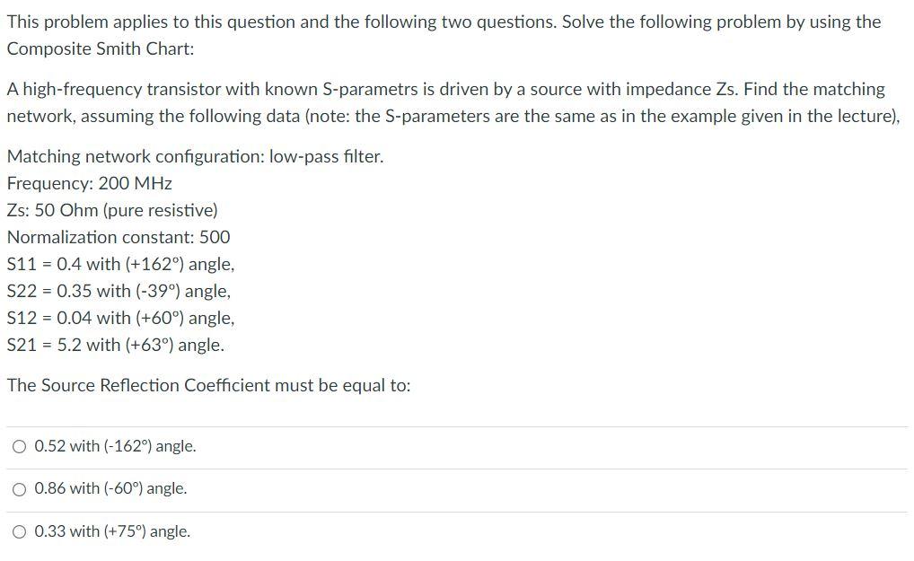This problem applies to this question and the | Chegg.com