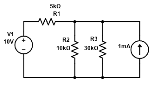 Solved Show that 1V is the voltage across the 5kΩ resistor | Chegg.com