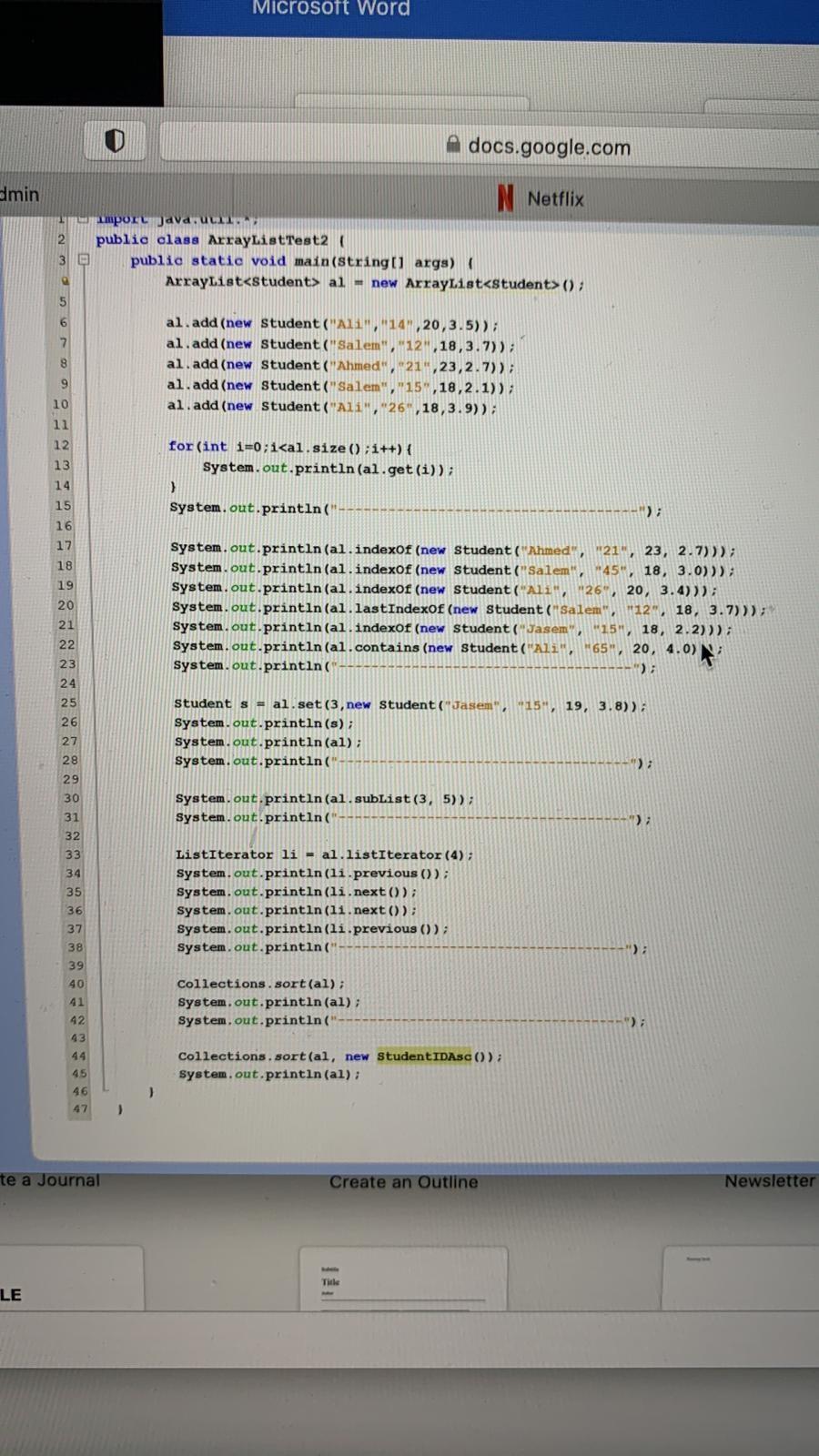 Solved docs.google.com Homework 2 Use the following Student | Chegg.com