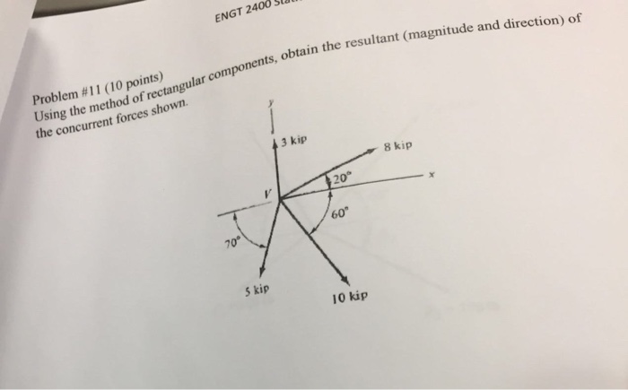 Solved ENGT 2400 3 Problem #11 ( 10 points) Using the the.ng | Chegg.com