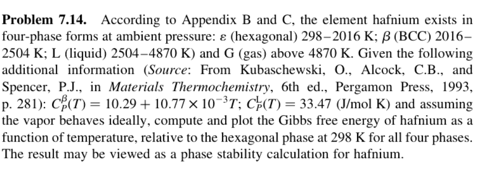 Solved Problem 7.14. According to Appendix B and C, the | Chegg.com