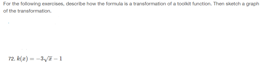 Solved For the following exercises, describe how the formula | Chegg.com