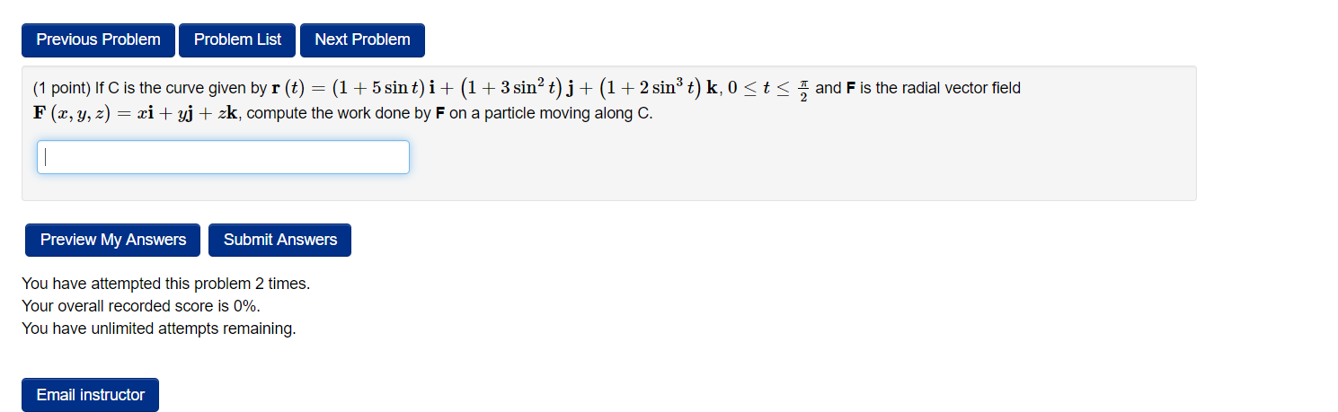Solved If C is the curve given | Chegg.com