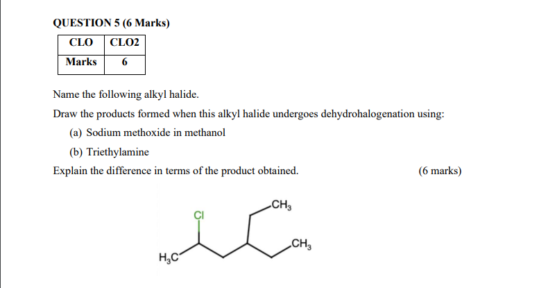 Solved QUESTION 5 (6 Marks) CLO CLO2 Marks 6 Name the | Chegg.com