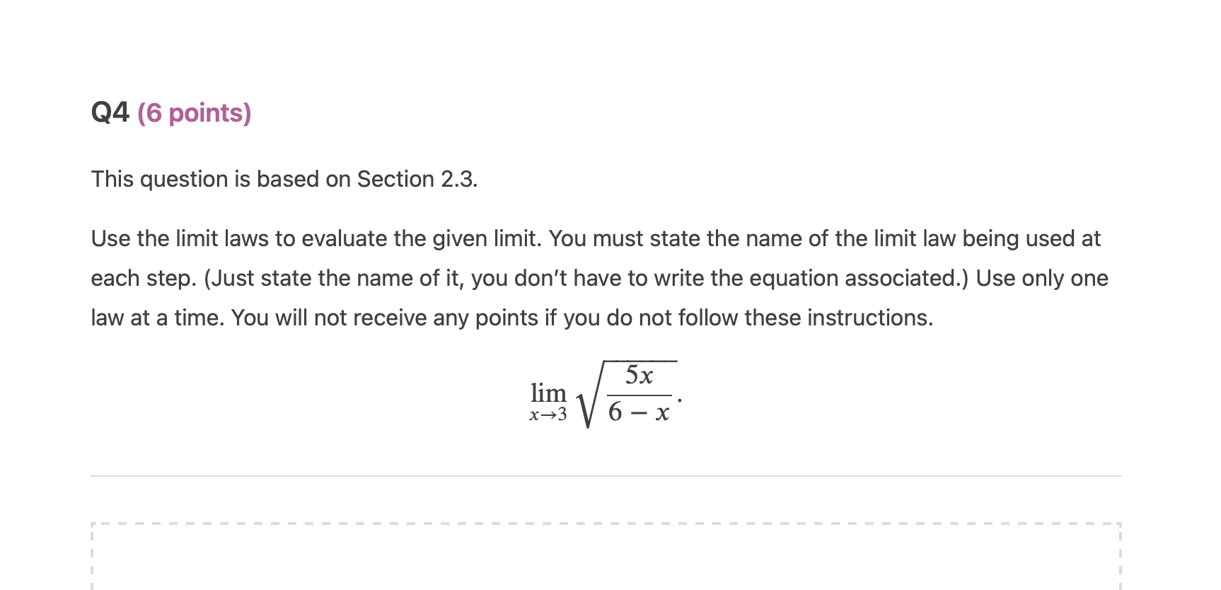 Solved Q4 (6 ﻿points)This question is based on Section | Chegg.com