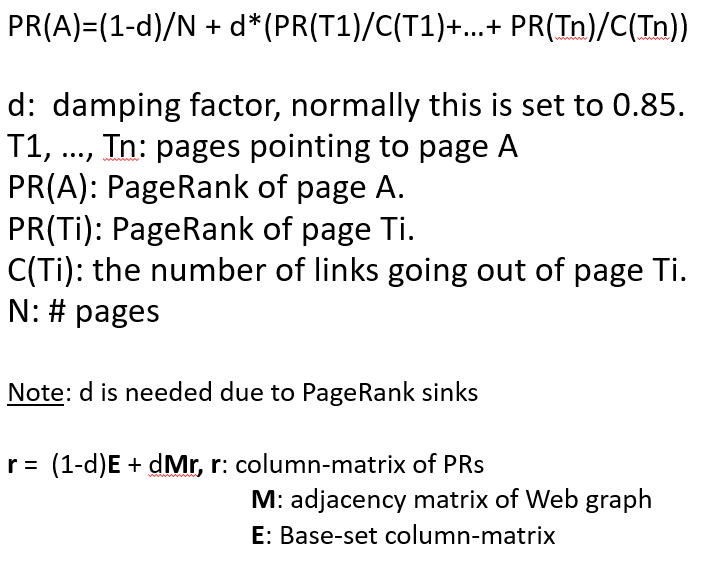 1 Compute The First 1 Iteration Of Pagerank Scores