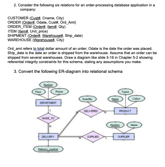 Solved Figure 5.6 One possible database state for the | Chegg.com