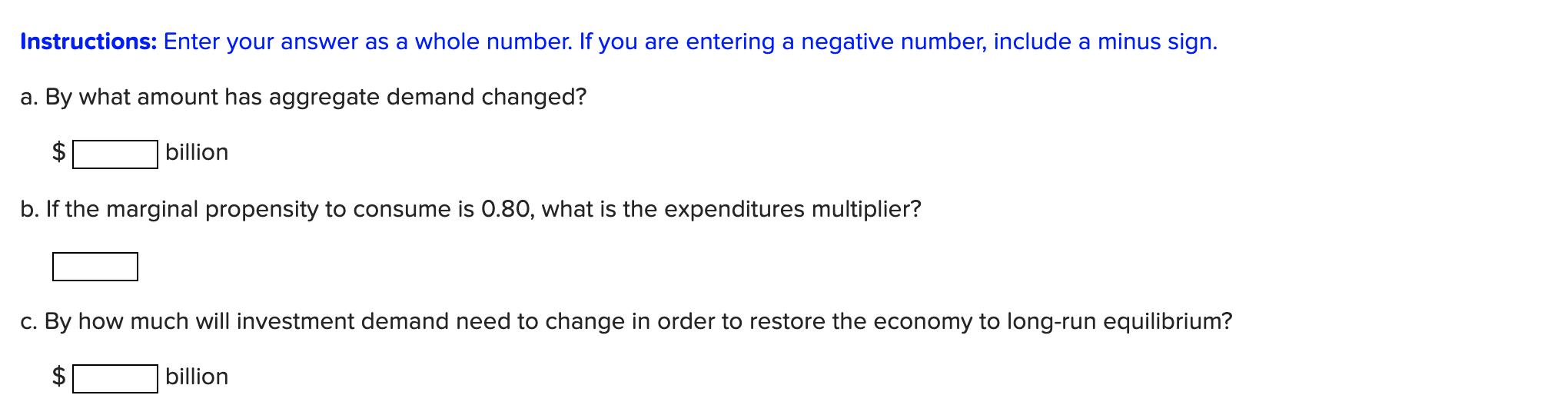 Solved Suppose A Decrease In Consumer Confidence Has Caused Chegg