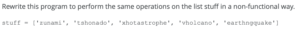 Solved Consider the following functional Python program and | Chegg.com