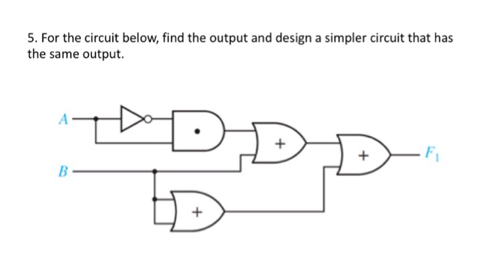 Solved For the circuit below, find the output and design a | Chegg.com