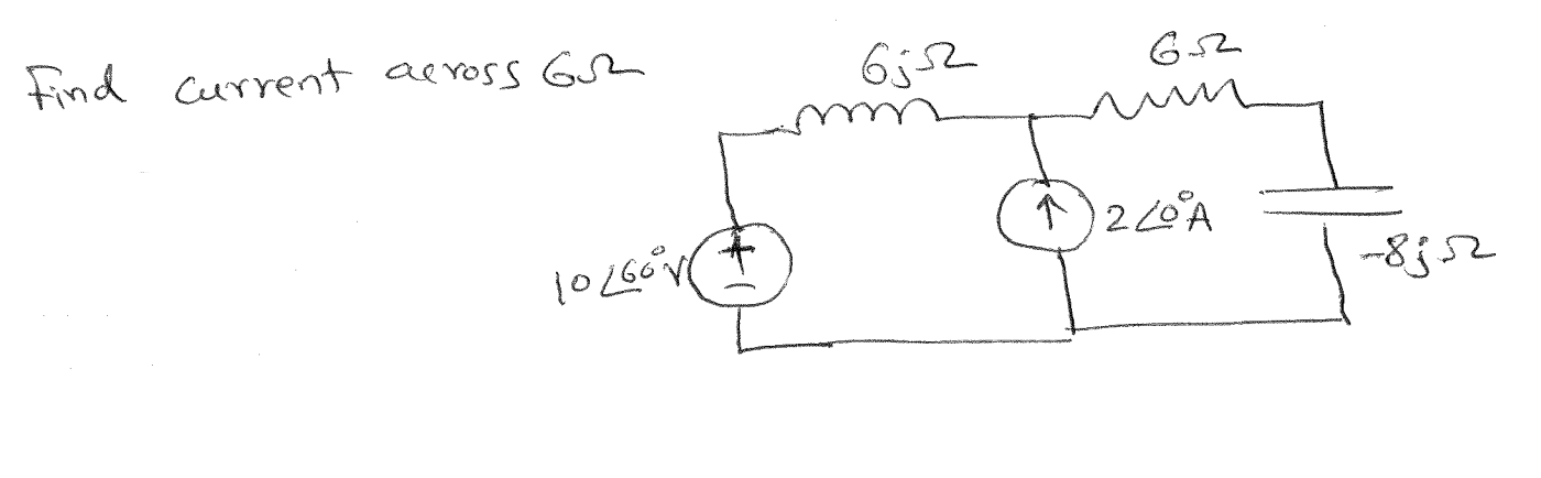 Solved Find current aeross | Chegg.com