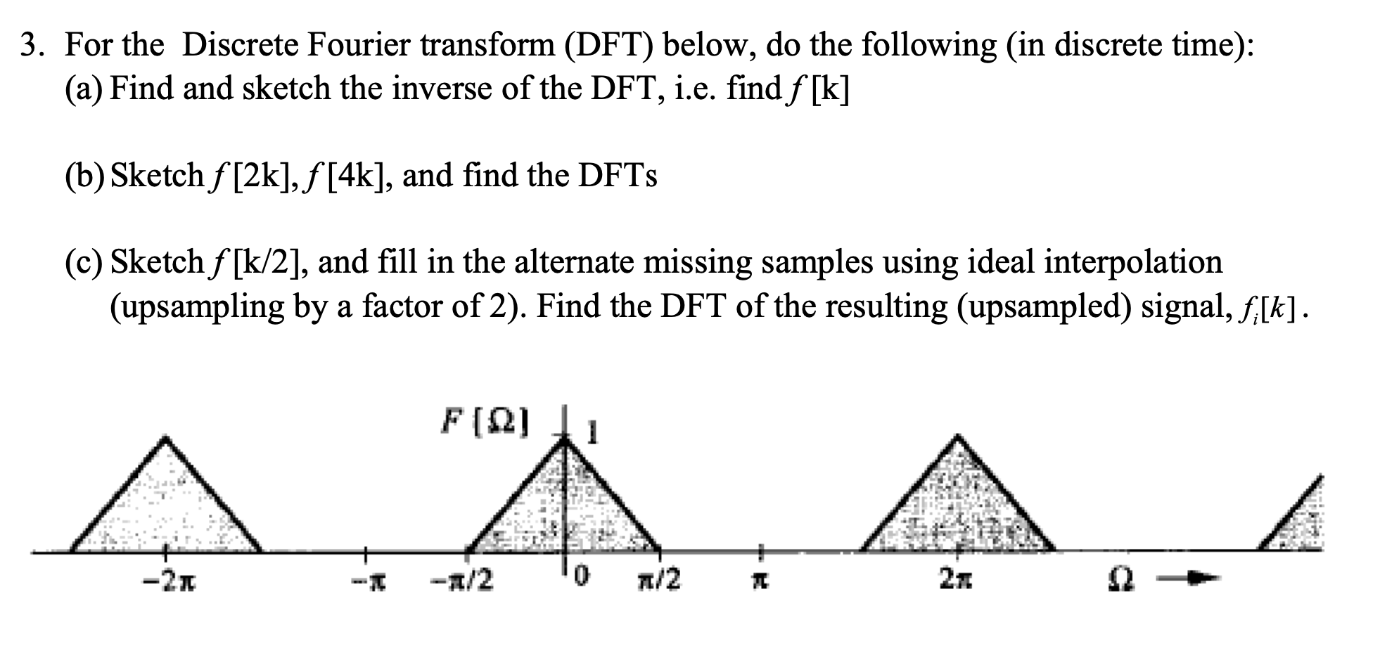 Solved 3. For the Discrete Fourier transform (DFT) below, do | Chegg.com