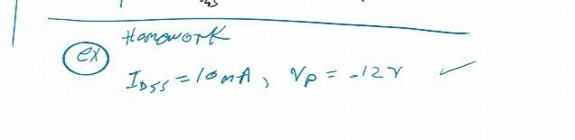 Solved transfer characters: for example :IDss= 10 mA, Vp=-12 | Chegg.com