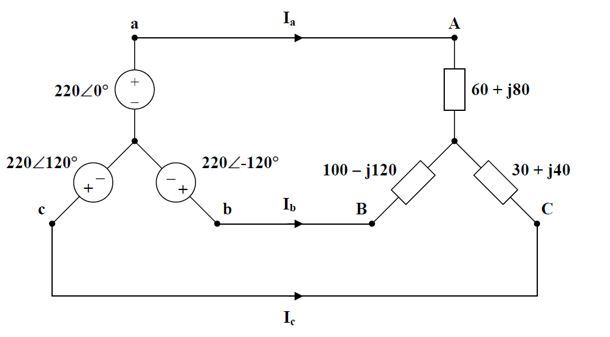 Solved In the Y-Y system shown in the figure, the loads | Chegg.com