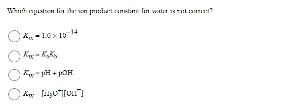 Solved What would a value of 1.0x10−7 represent in pure | Chegg.com