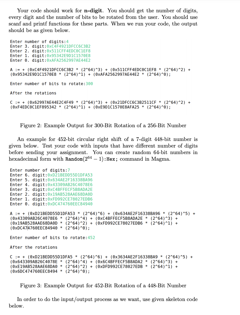 Solved Multi Digit Circular Right Shift In this assignment, | Chegg.com