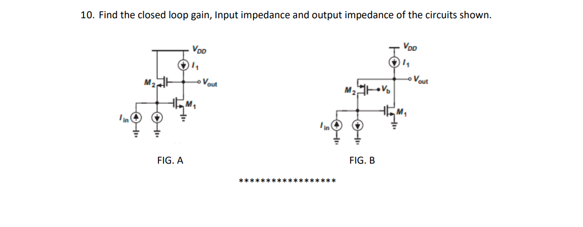 Solved Find the closed loop gain, Input impedance and output | Chegg.com