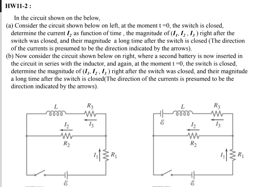 HW11-2 In the circuit shown on the below, (a) | Chegg.com