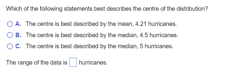 Solved The data set shown below contains the number of | Chegg.com
