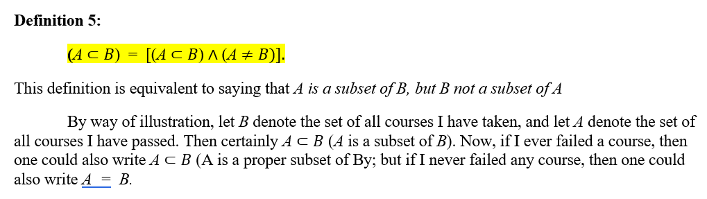 Solved Definition 5: (ACB) = [(A C B)^(A + B)]. This | Chegg.com