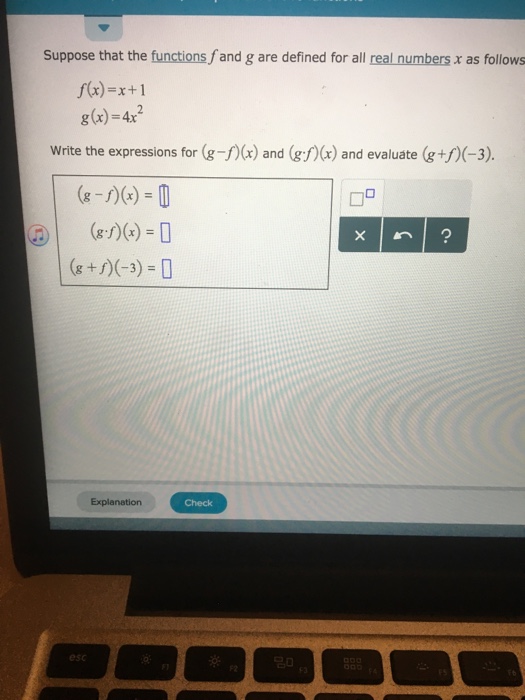 Solved Suppose that the functions fand g are defined for all | Chegg.com