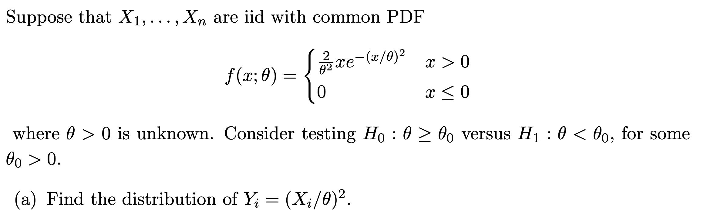 Solved Suppose that X1,…,Xn are iid with common PDF | Chegg.com