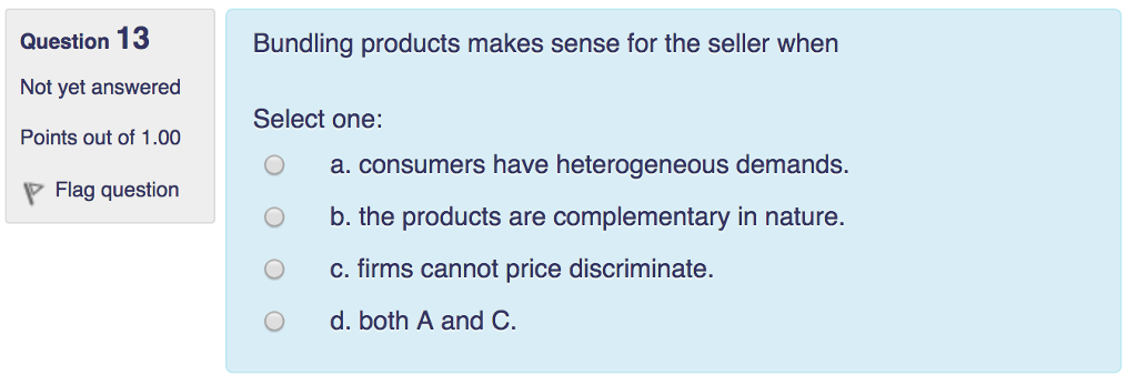 Solved Question 13 Not yet answered Points out of 1.00 | Chegg.com