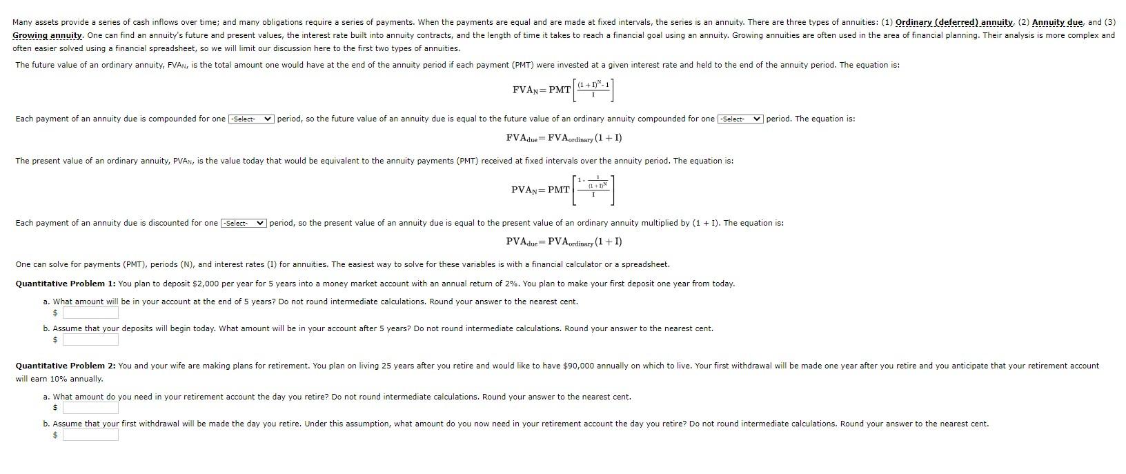 Solved often easier solved using a financial spreadsheet, so | Chegg.com