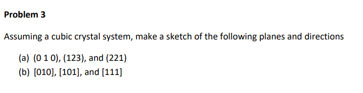 Assuming a cubic crystal system, make a sketch of the | Chegg.com