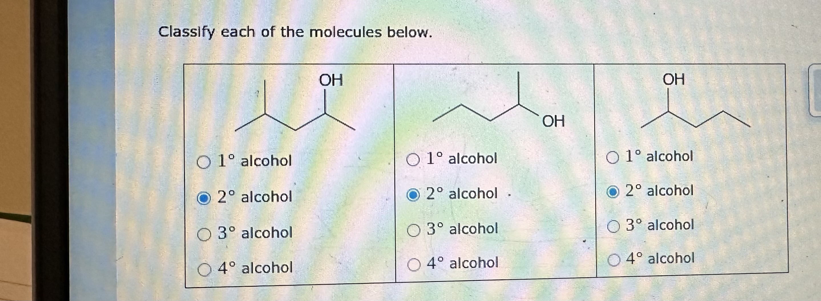 Solved Classify each of the molecules below. | Chegg.com