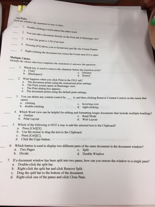 [Solved]-Rue False Indicate Whether Statement True False 1 Double ...