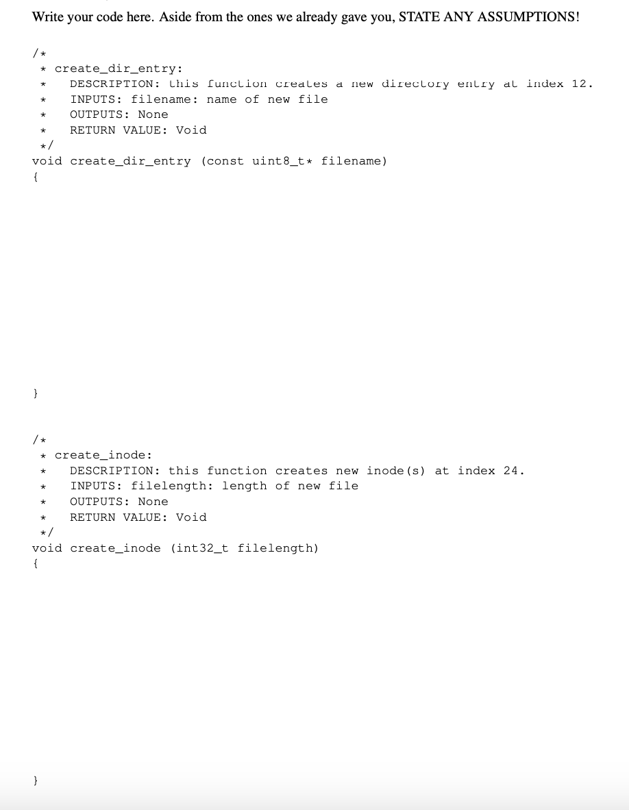 Problem 7 (20 points): MP3 Filesystem Consider the | Chegg.com