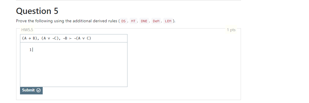 Solved Question 5 Prove the following using the additional | Chegg.com