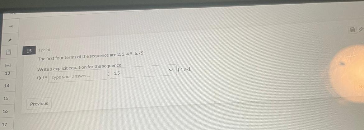Solved 1point The First Four Terms Of The Sequence Are