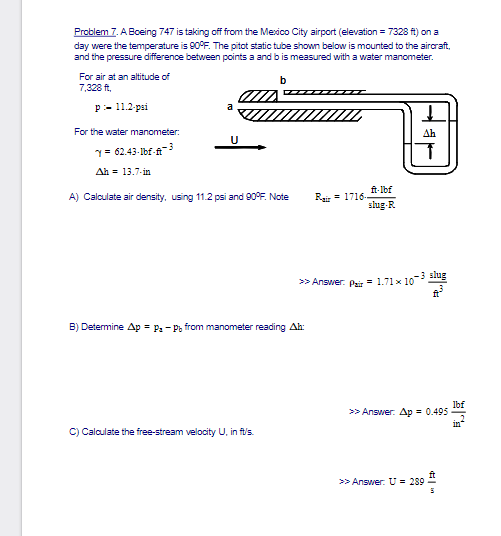 Solved Problem 7. A Boeing 747 is taking off from the Mexico | Chegg.com