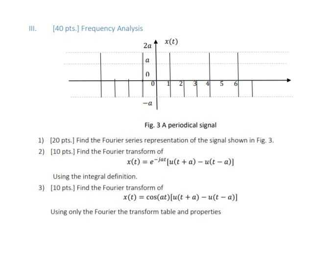 Solved 1. (30 pts.] Signals 1) Answer the signal questions | Chegg.com