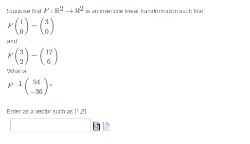 Solved Suppose that F: R2 R2 is an invertible linear | Chegg.com