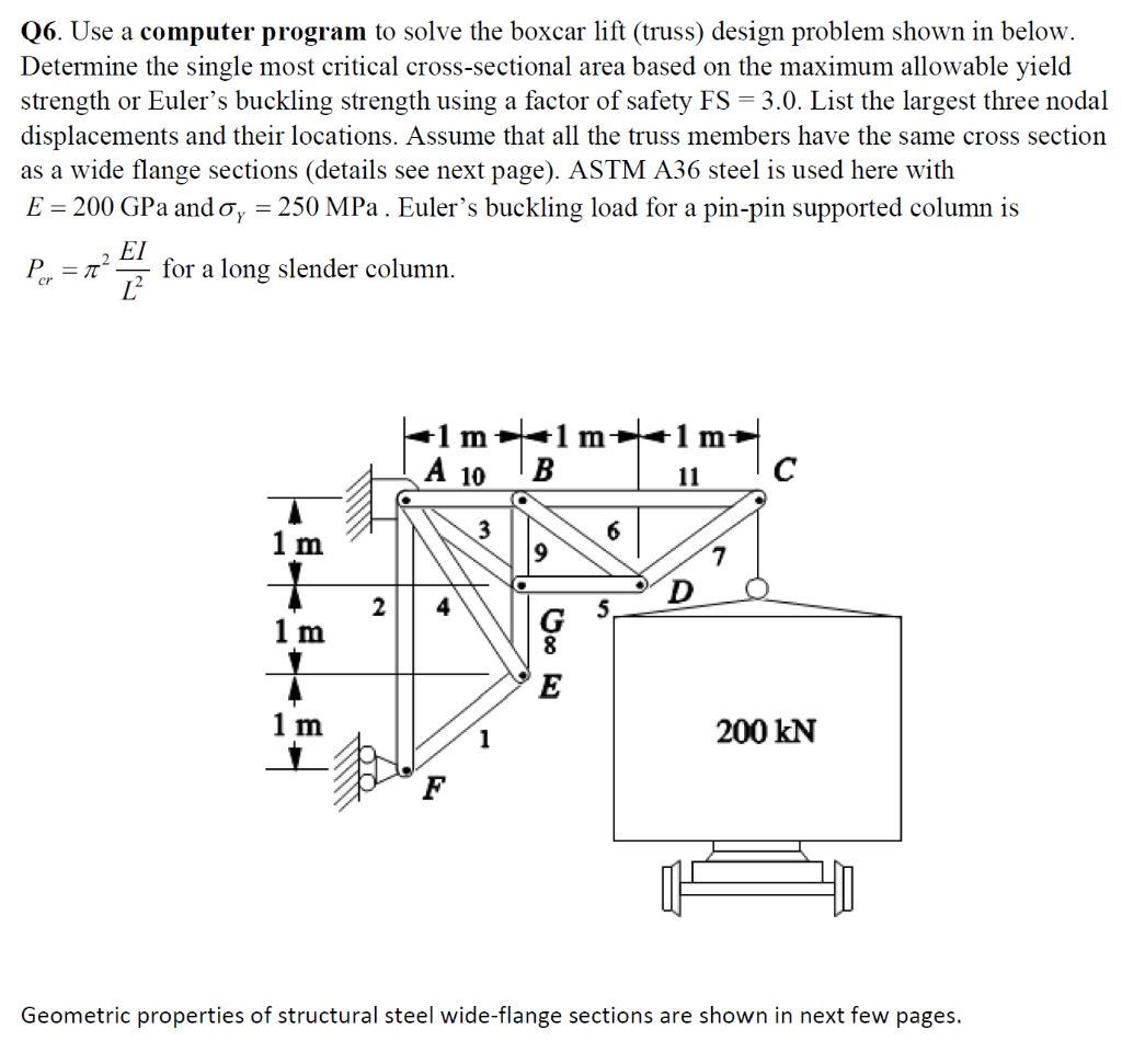 Q6. Use a computer program to solve the boxcar lift | Chegg.com