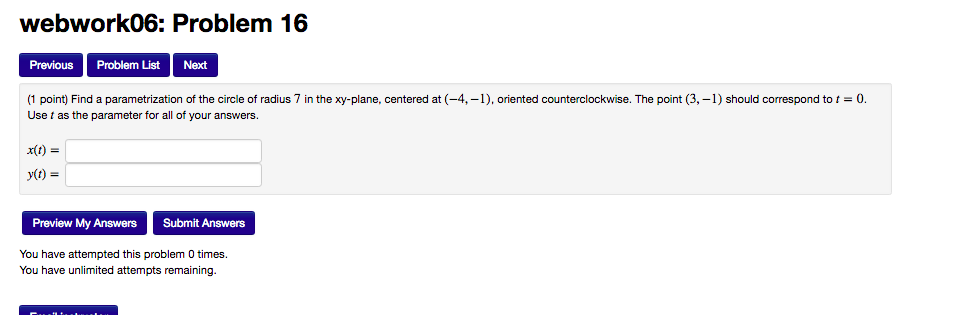 Solved webwork06: Problem 16 Previous Problem List Next (1 | Chegg.com