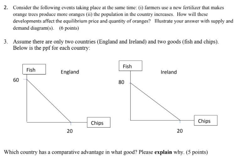 Solved 2. Consider the following events taking place at the | Chegg.com