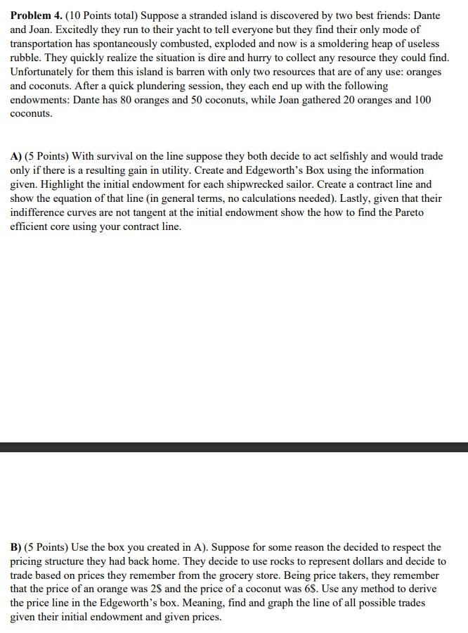 Solved Problem 4. (10 Points total) Suppose a stranded | Chegg.com