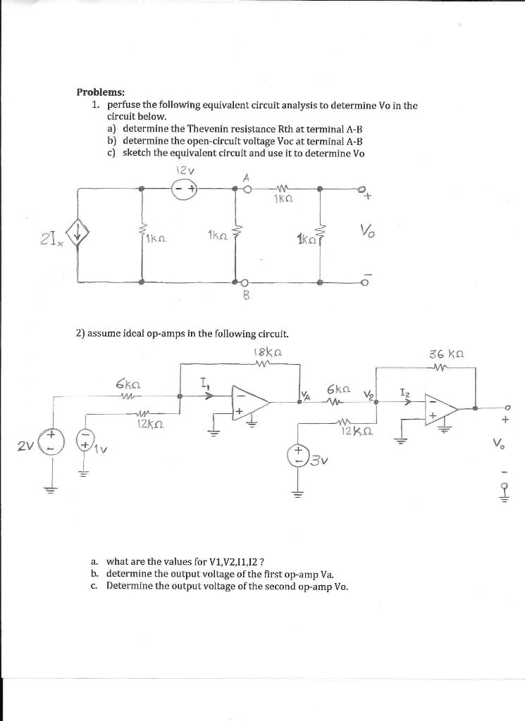Solved Questions: Consider the following circuit: 12V 2kΩ | Chegg.com