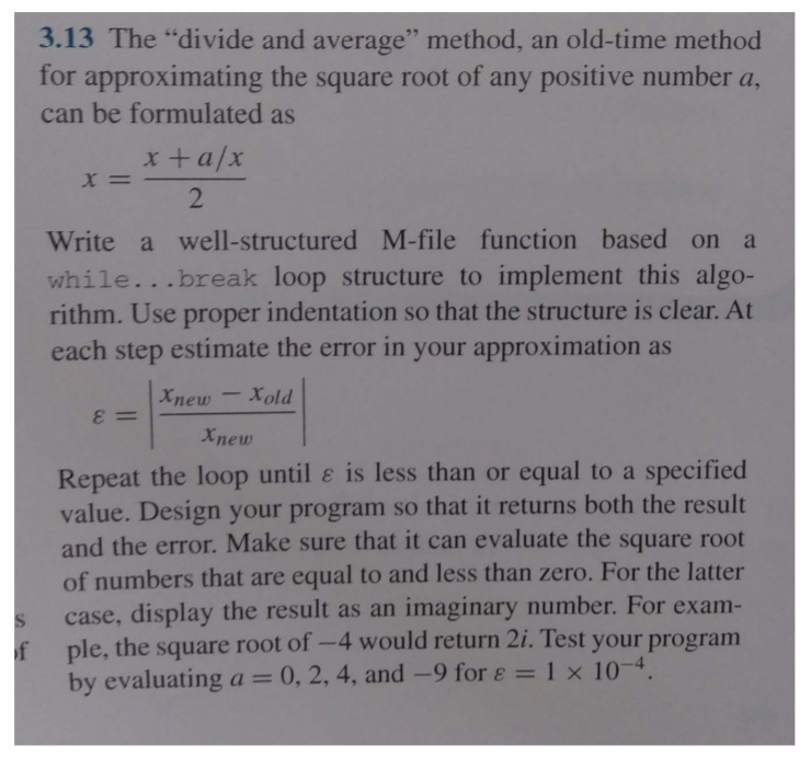 Solved a. Ask the user what value they want the square root | Chegg.com