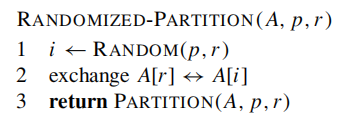RANDOMIZED-SELECT (A,p,r,i) if p=r then return A[p] | Chegg.com