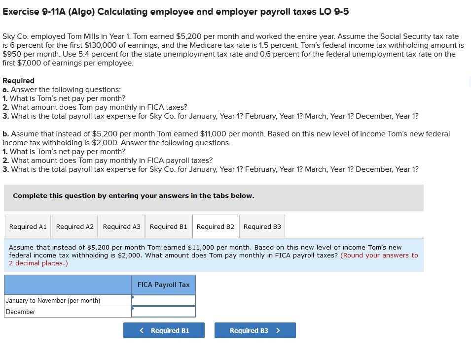 Solved Exercise 9-11A (Algo) Calculating employee and | Chegg.com Solved Exercise 9-11A (Algo) Calculating employee and | Chegg.com