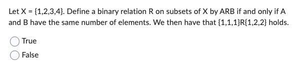 Solved Let X={1,2,3,4}. Define a binary relation R on | Chegg.com